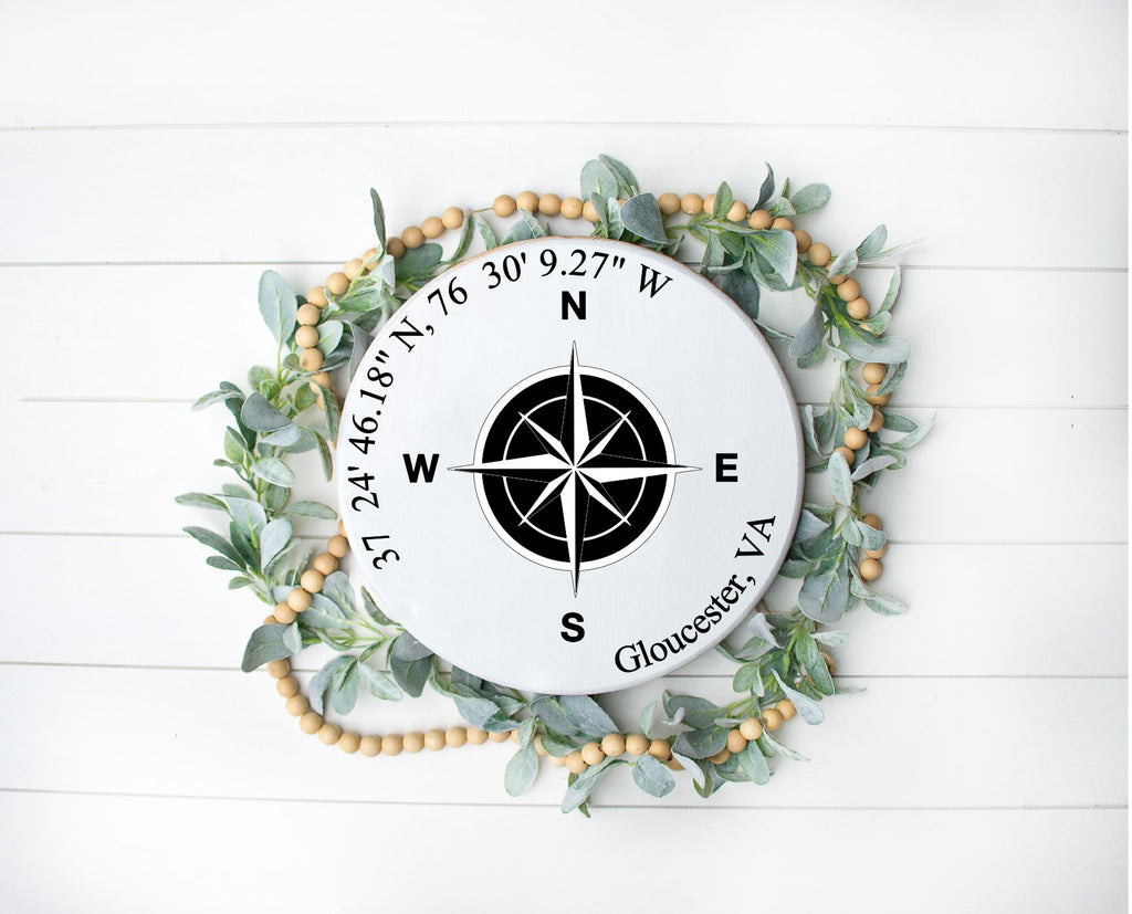 10" Rounds - Compass – Hammer and Stain Medford